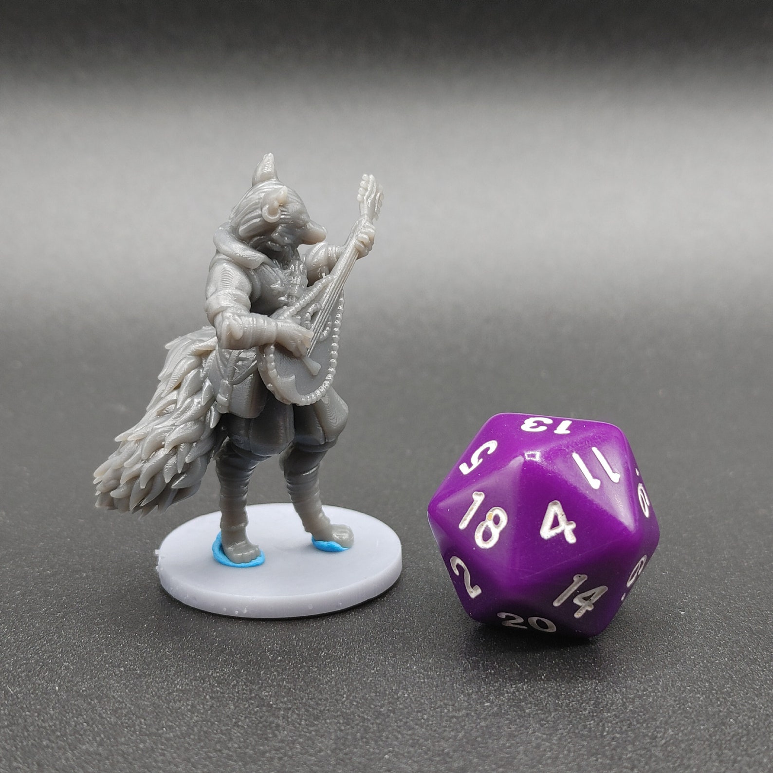 Kitsune Bard Galaad Miniatures D&D Dungeons and Dragons / - Etsy