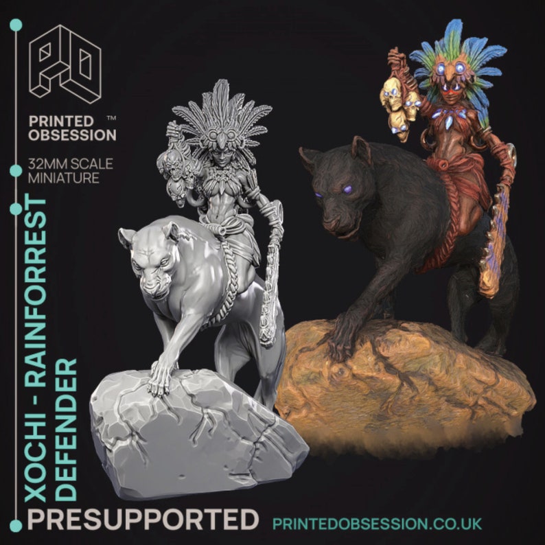 Xochi - Aztec Panther Rainforest Defender - Godly Avatars 2 - Printed ...