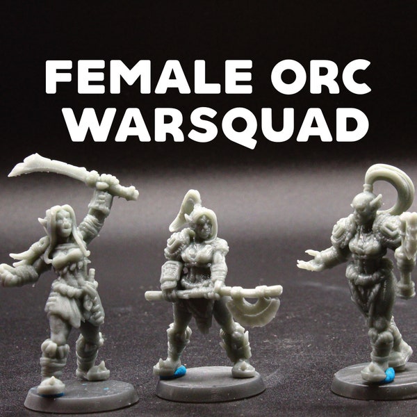 Female Orc Miniature - Etsy