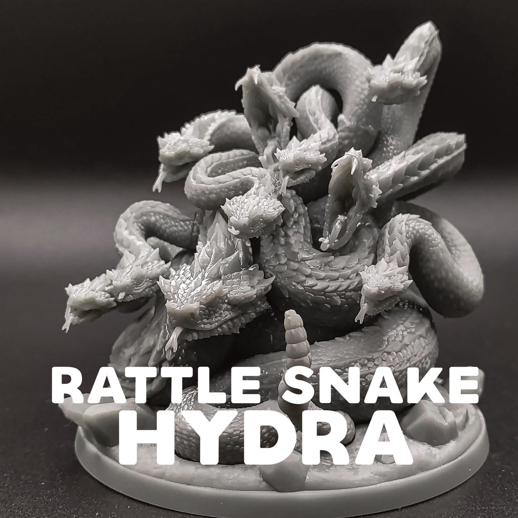 Rattle Snake Hydra / Desert Serpent Dragon Dragon - Etsy