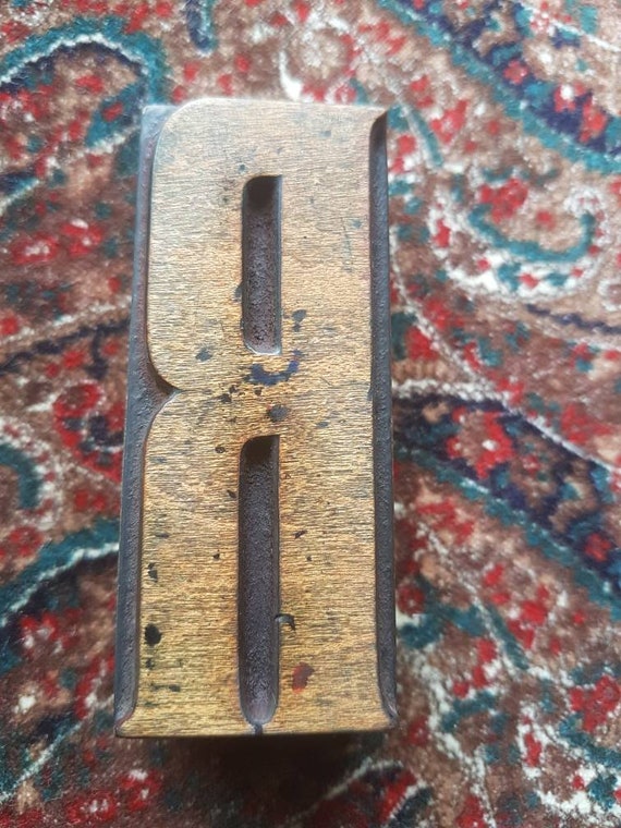 Antique Large Wooden Printers Letter Block R Upper Case - Etsy