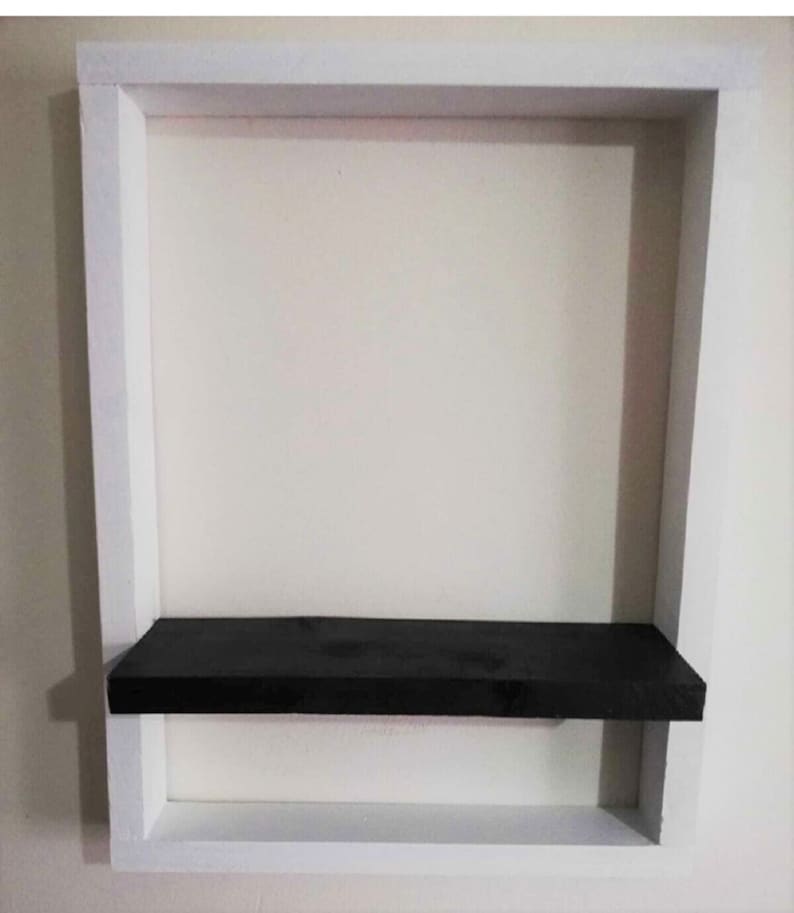 2 Pcs Frame With Shelves Wooden Frame Shelf Decorative - Etsy