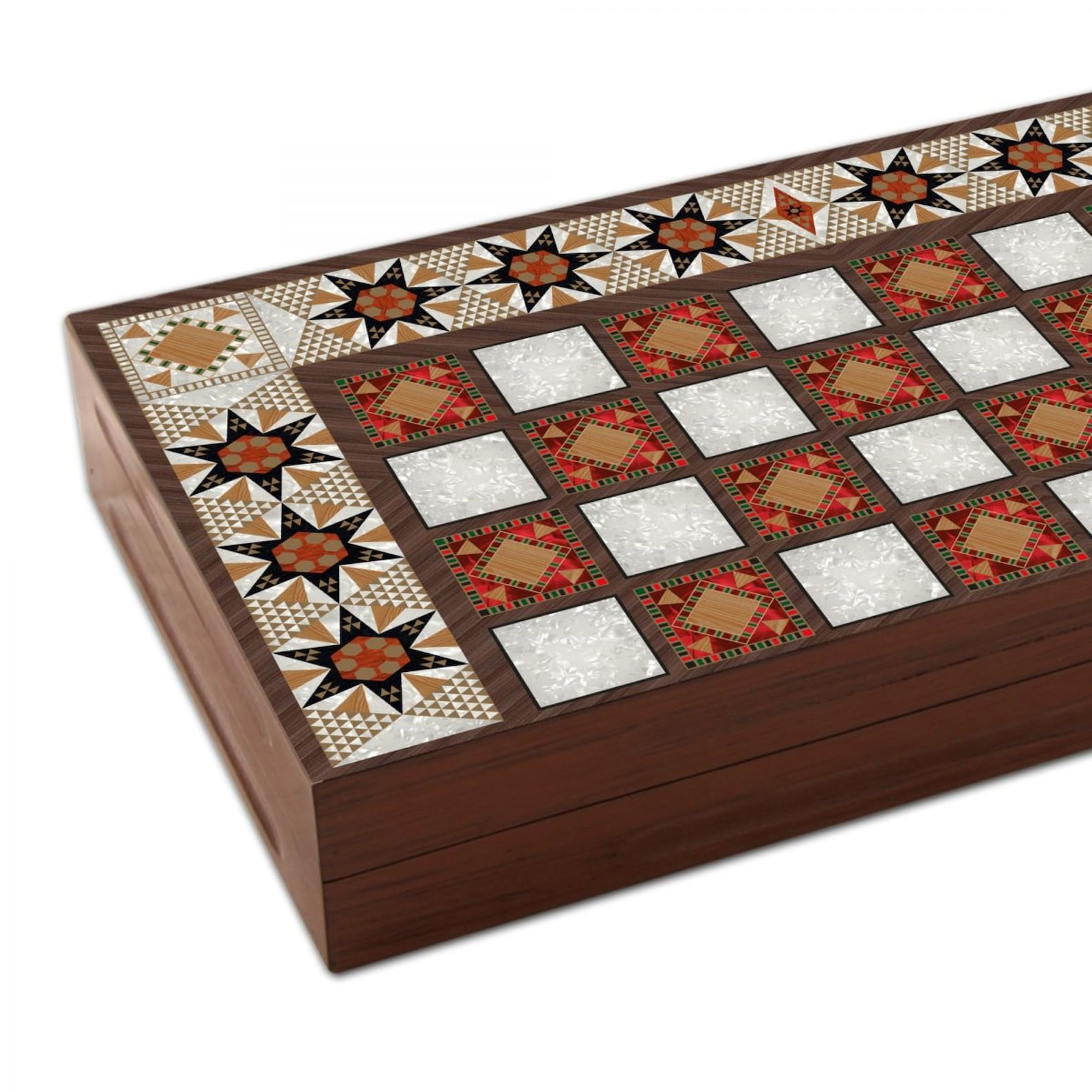 Turkish Backgammon Set – Mother of Pearl Design, Wooden Board - Etsy