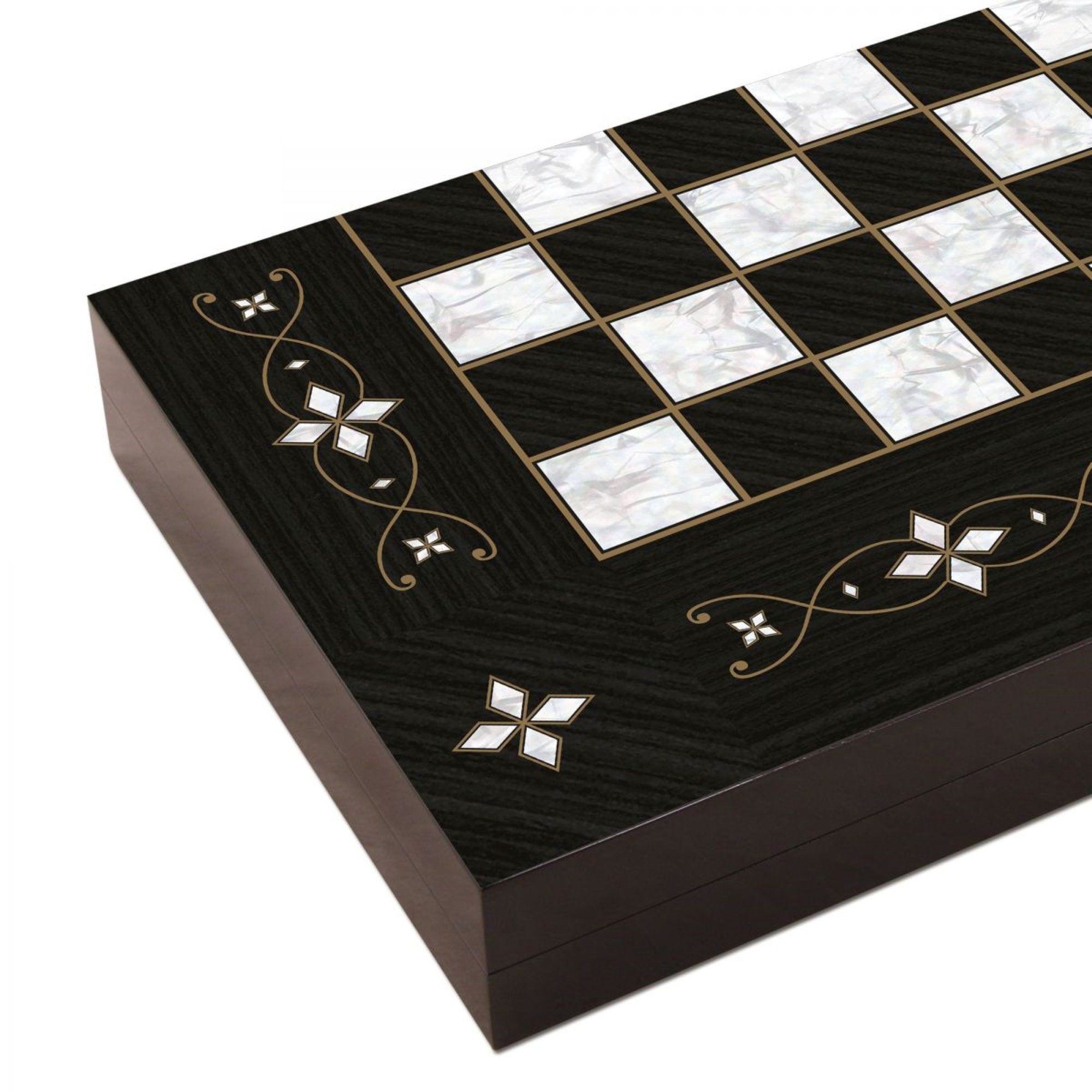 Turkish Backgammon Set – Mother of Pearl Design, Wooden Board - Etsy