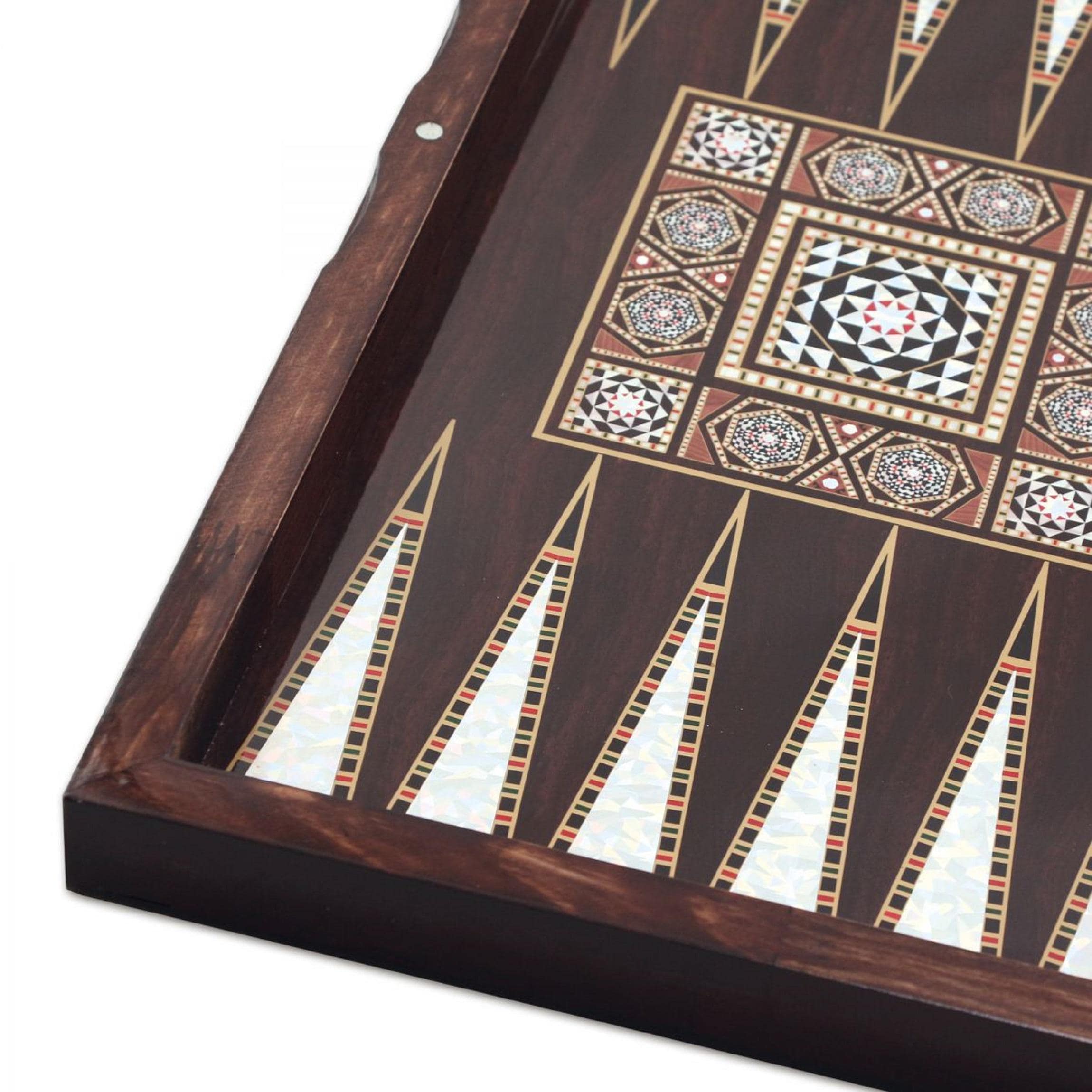 Turkish Backgammon Set – Mother of Pearl Design, Wooden Board - Etsy