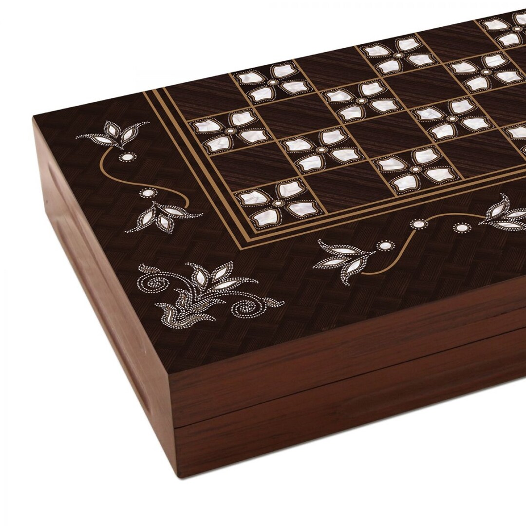 Wooden Backgammon Set Pearlescent / Will Be Shipped via EXPRESS ...