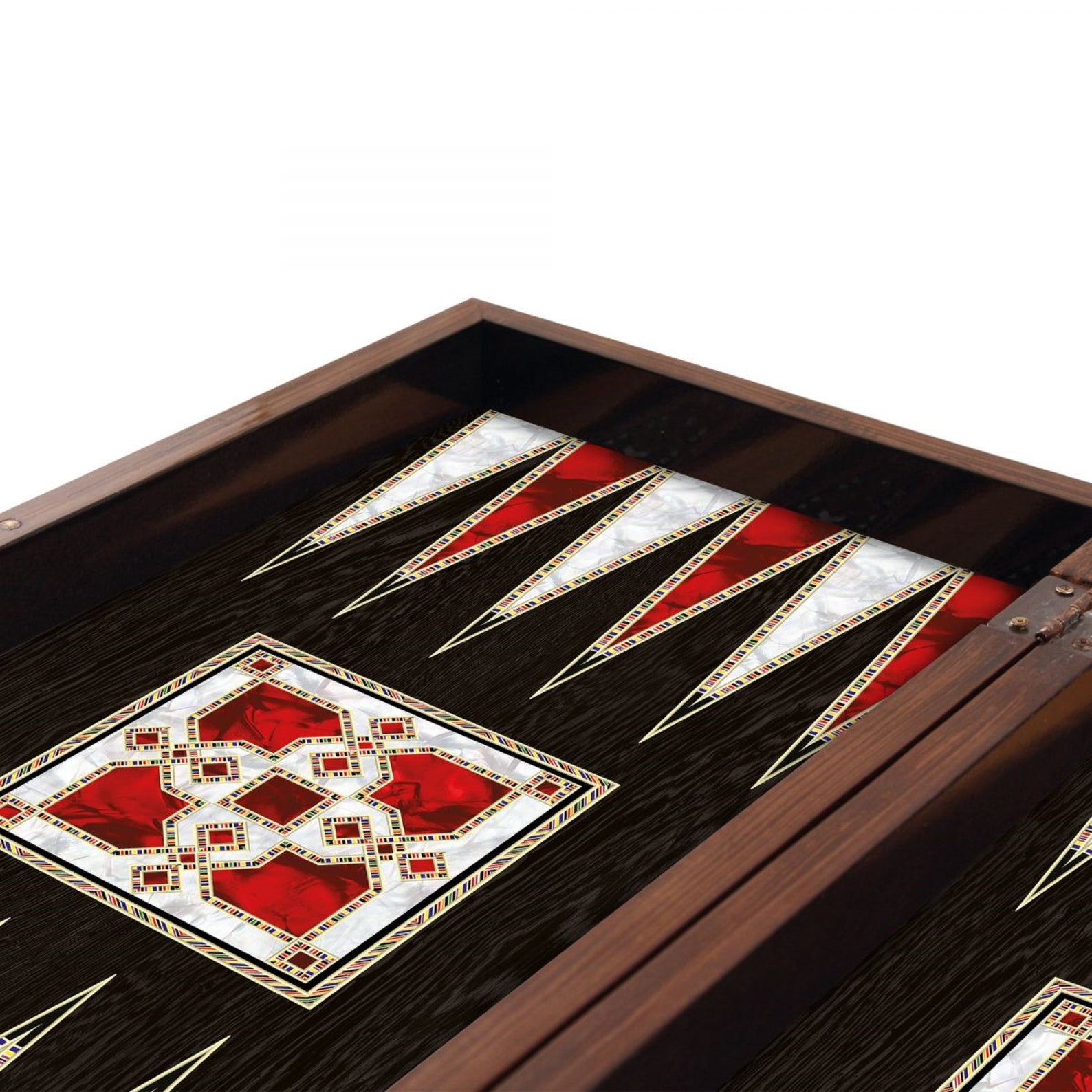 Turkish Backgammon Set – Mother of Pearl Design, Wooden Board - Etsy