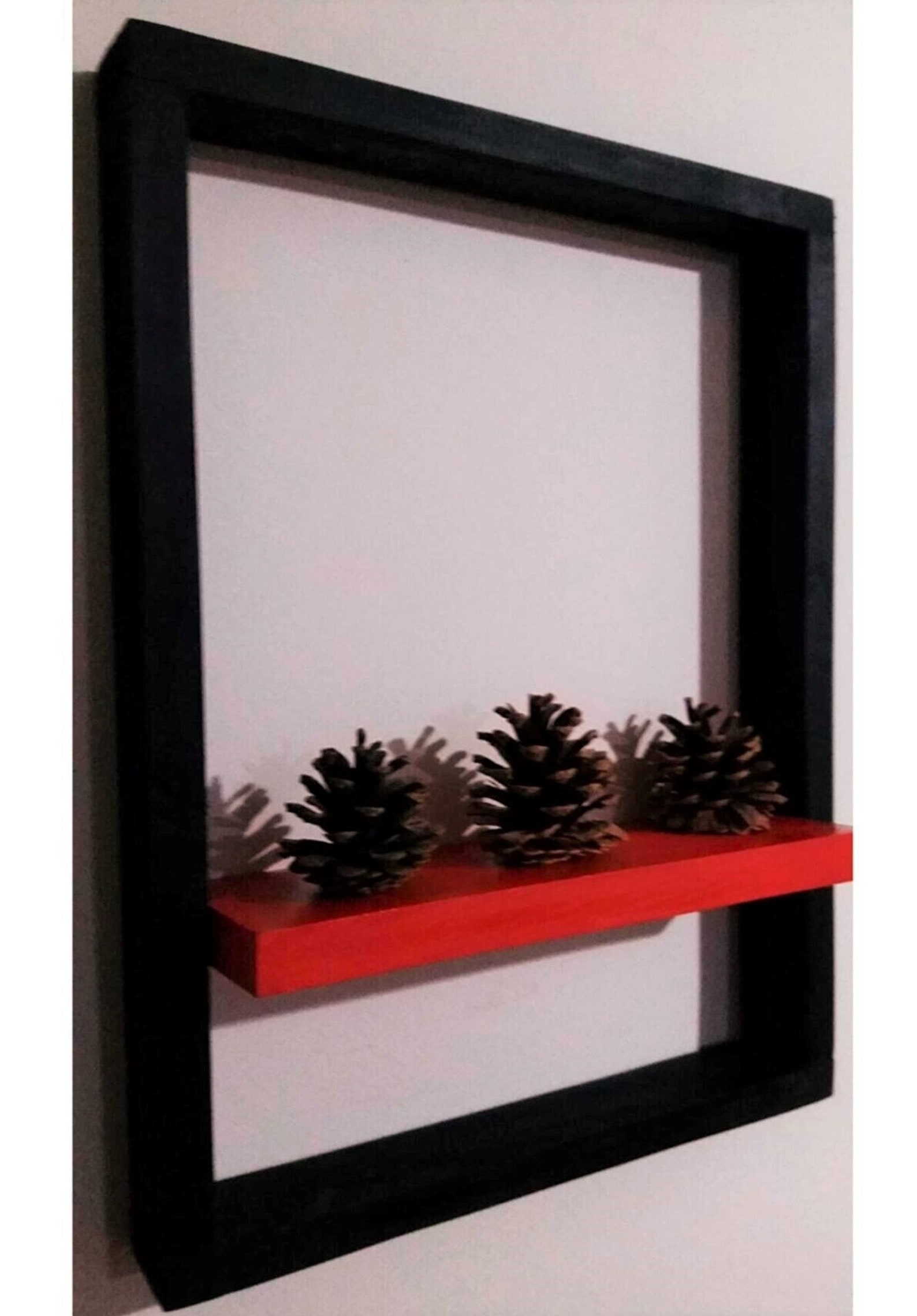 2 Pcs Frame With Shelves Wooden Frame Shelf Decorative - Etsy