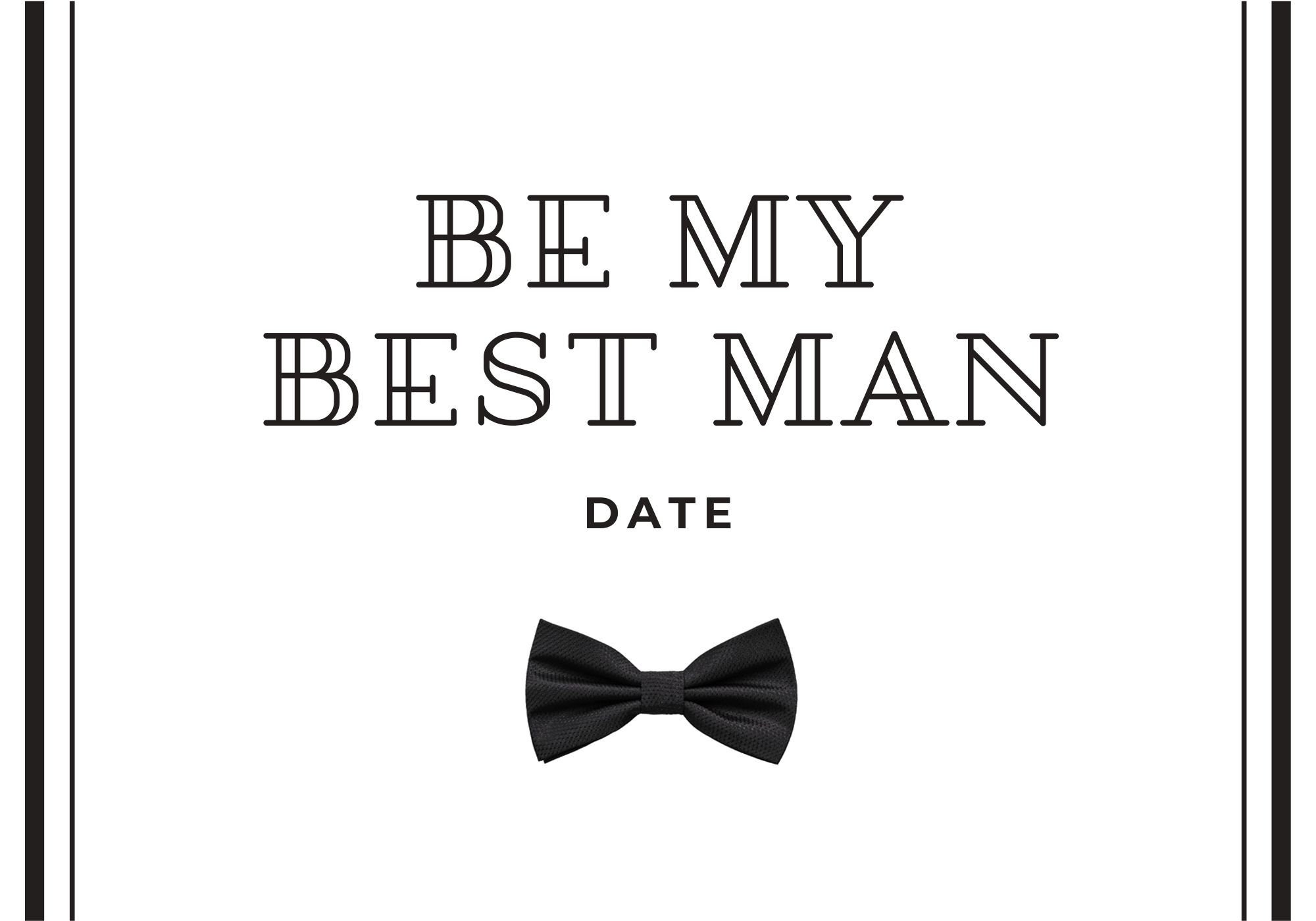 Custom Printable Best Man Invitation, Downloadable Be My Best Man ...