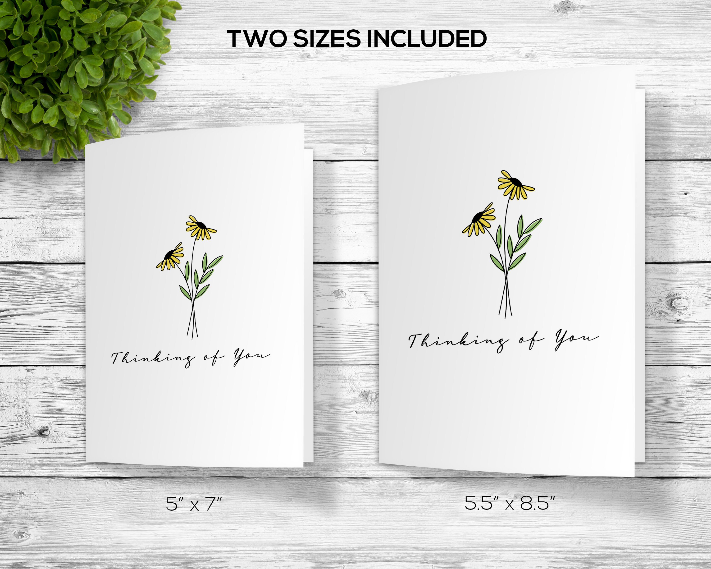 Thinking of You Greeting Card, Printable Thinking of You Greeting Card ...