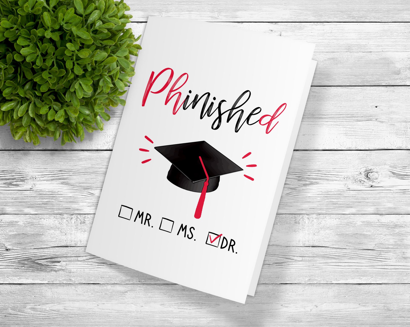 Custom Printable Phd Graduation Greeting, Downloadable Phd Graduation ...