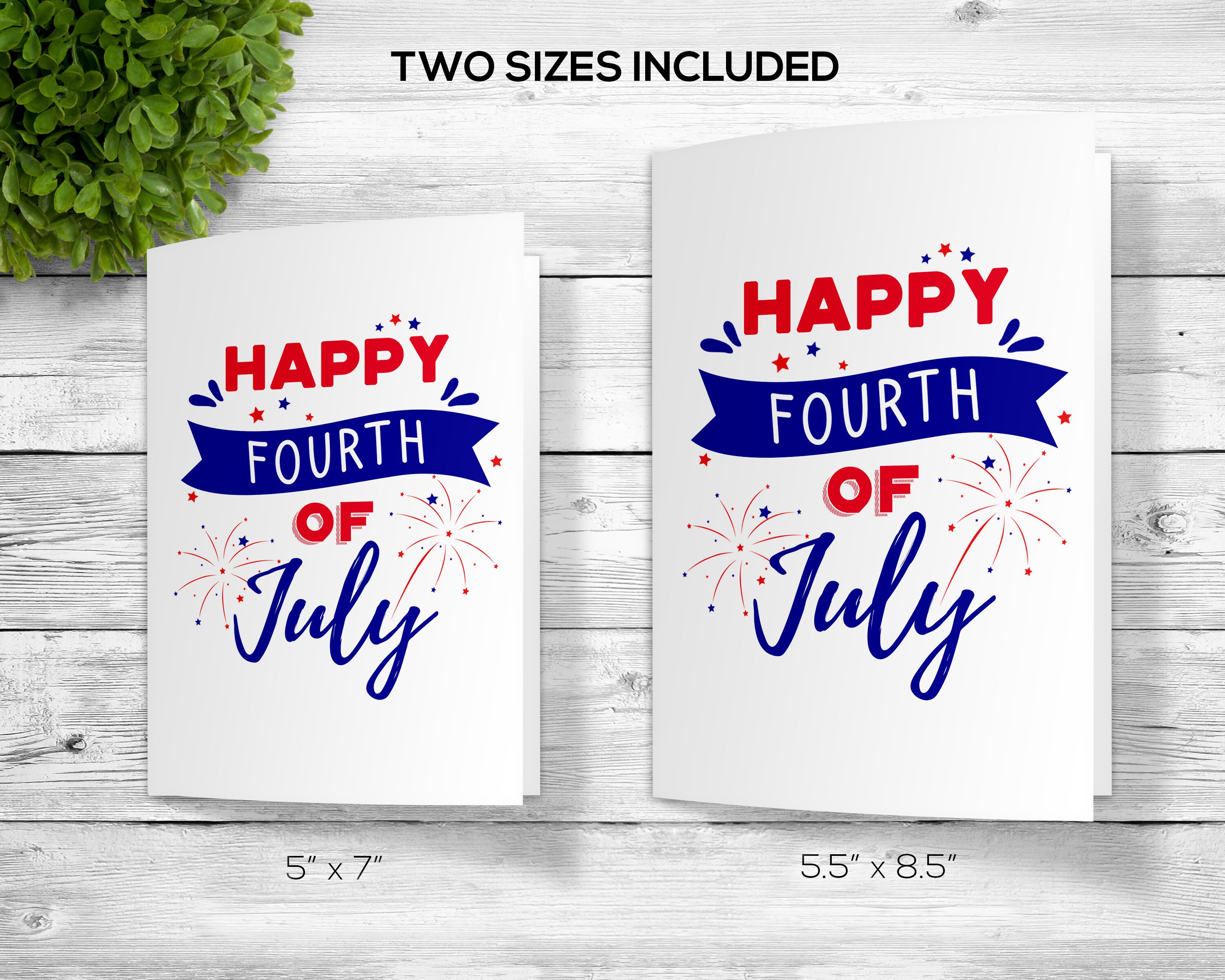 Happy 4th of July Greeting Card, Printable Independence Day Greeting ...