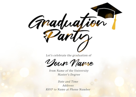 Graduate Degree Invitation
