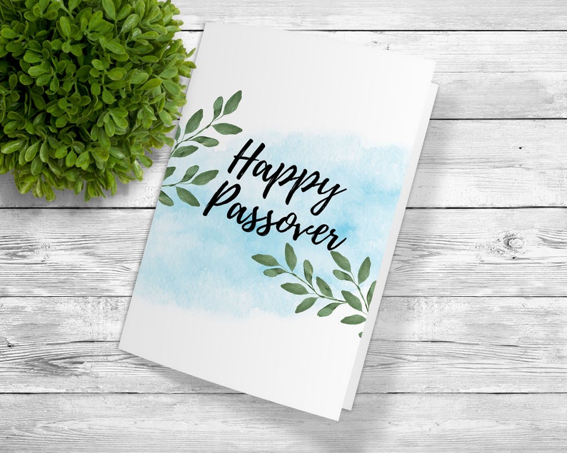 Happy Passover Greeting Card, Printable Happy Passover Greeting Card ...