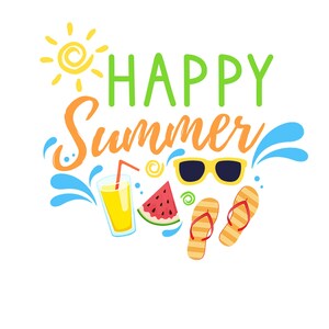 Happy Summer Greeting Card, Printable Happy Summer Greeting Card ...