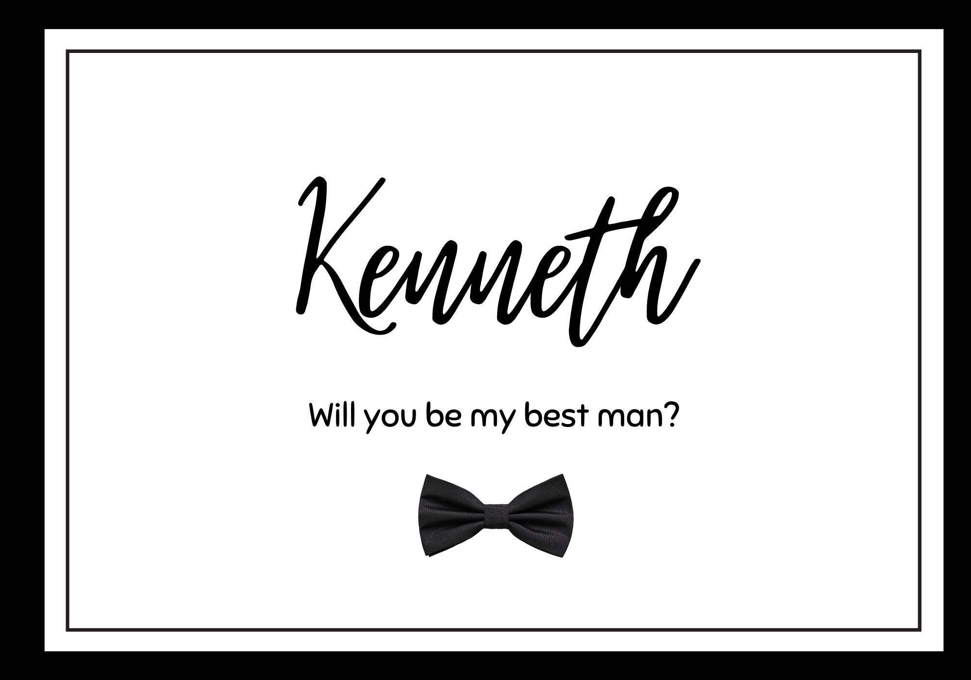 Custom Printable Best Man Invitation, Downloadable Be My Best Man ...