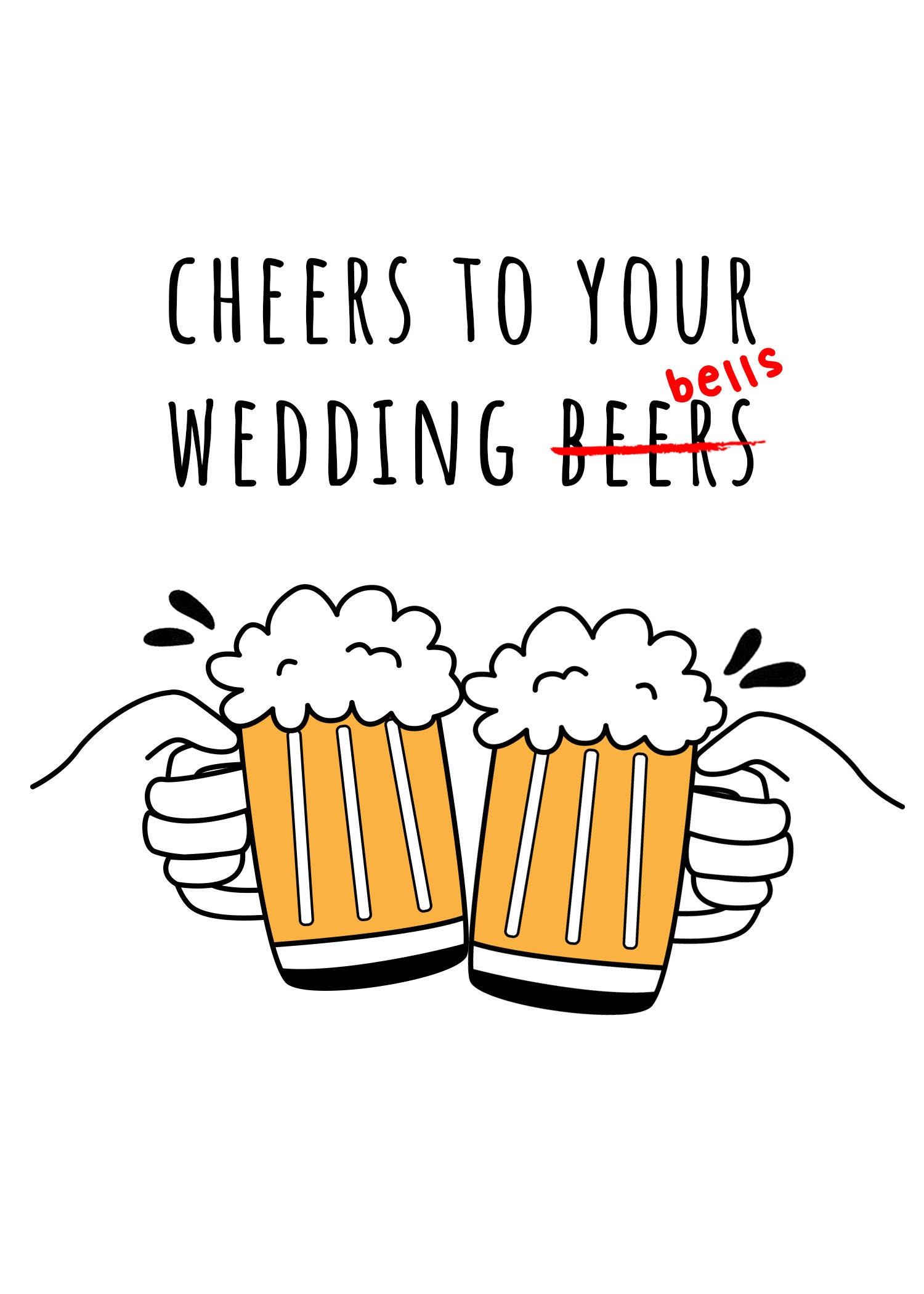 Printable Bachelor Party Greeting Card, Downloadable Bachelor Party ...