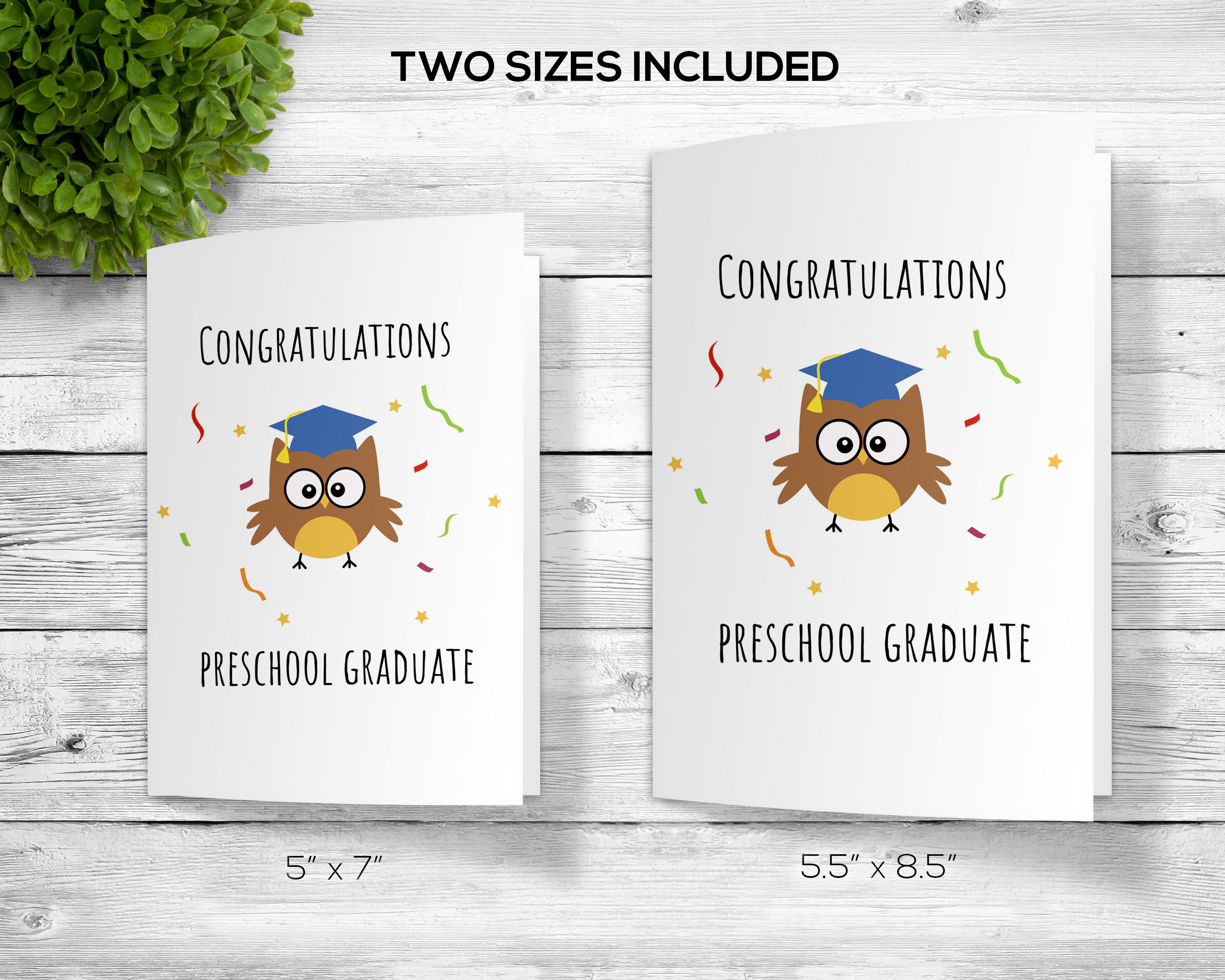 Custom Printable Preschool Graduation Greeting, Downloadable Preschool ...