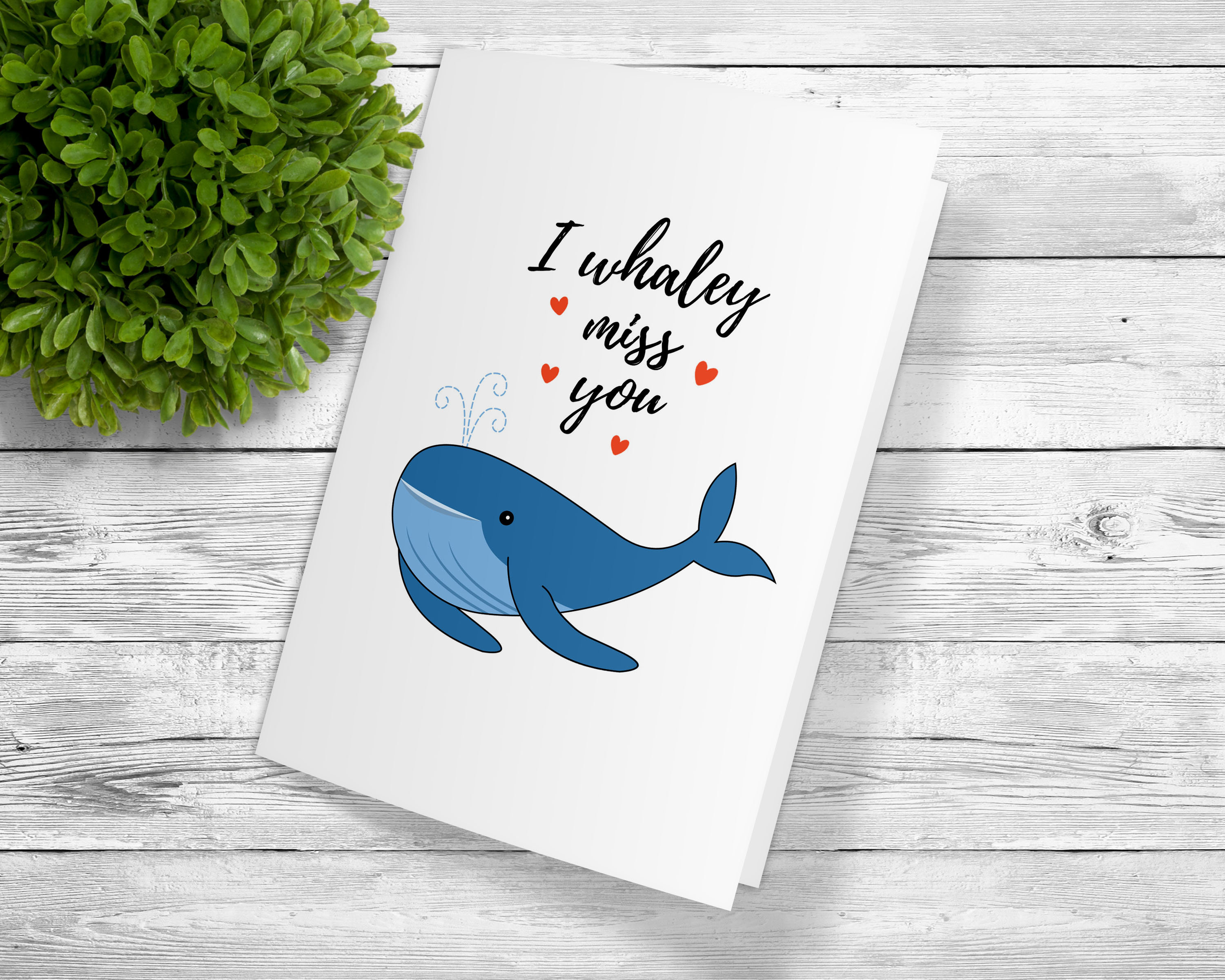 Miss You Card, Printable Miss You Greeting Card, Downloadable Miss You ...