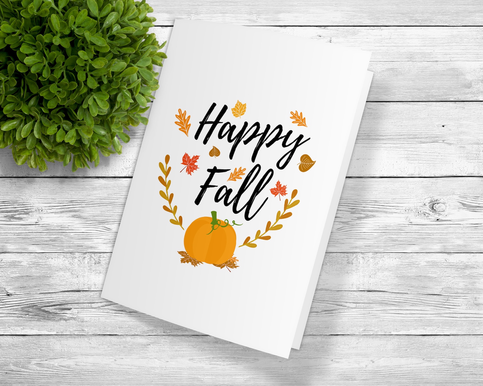 Happy Fall Greeting Card, Printable Happy Fall Greeting Card ...