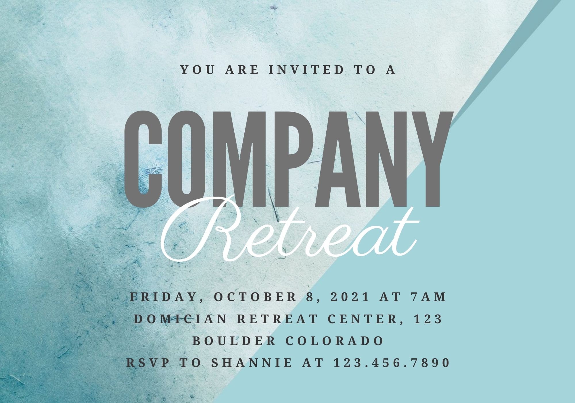 Corporate Team Building Invite