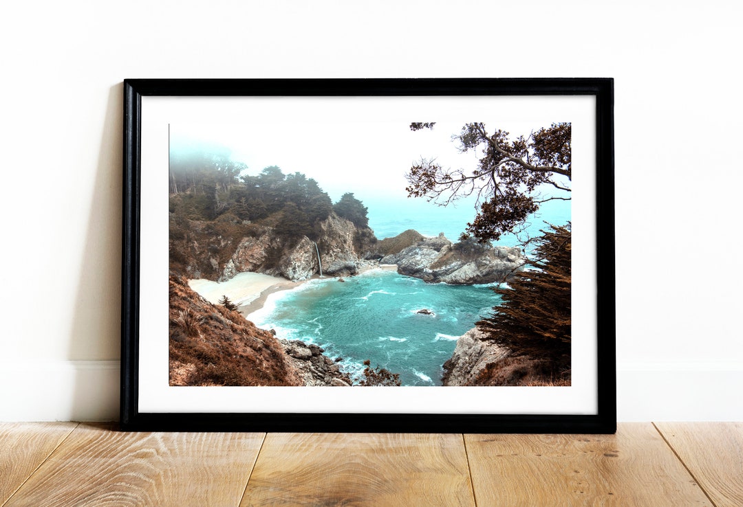 Big Sur Wall Art, California Coast Photography, Ocean Cliffs, Pacific ...