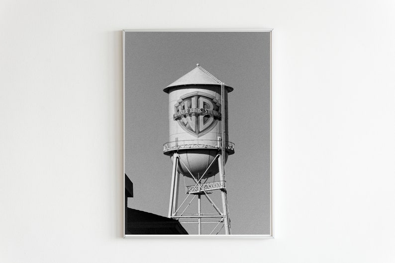 Warner Brothers Water Tank Photo, WB Studios, Hollywood Decor, Los ...