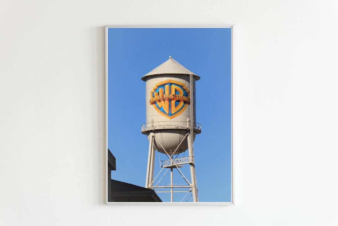 Warner Brothers Water Tank Photo, WB Studios, Hollywood Decor, Los ...