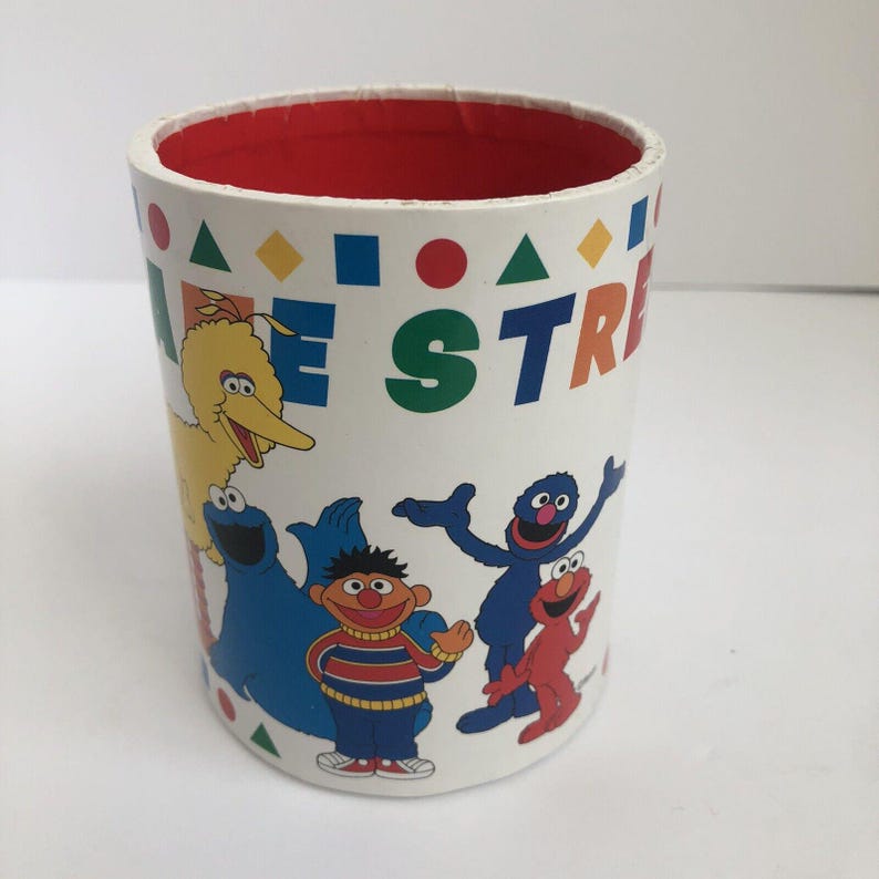Vintage Sesame Street General Store Pencil Cup Ernie Elmo Cookie ...