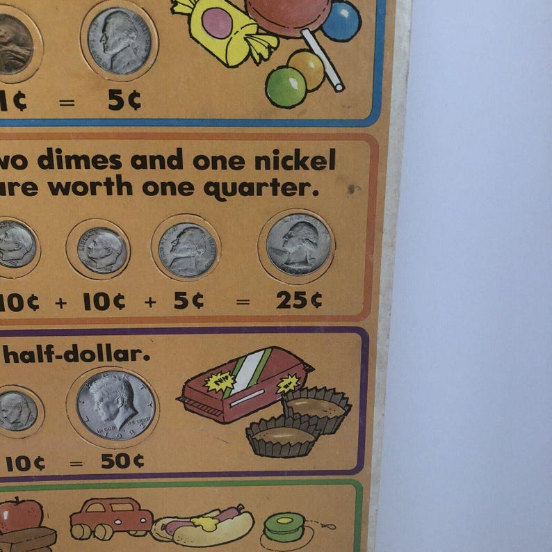 1985 Vintage Golden Step Ahead Learning Puzzle Fun With Money 4739-1 - Etsy