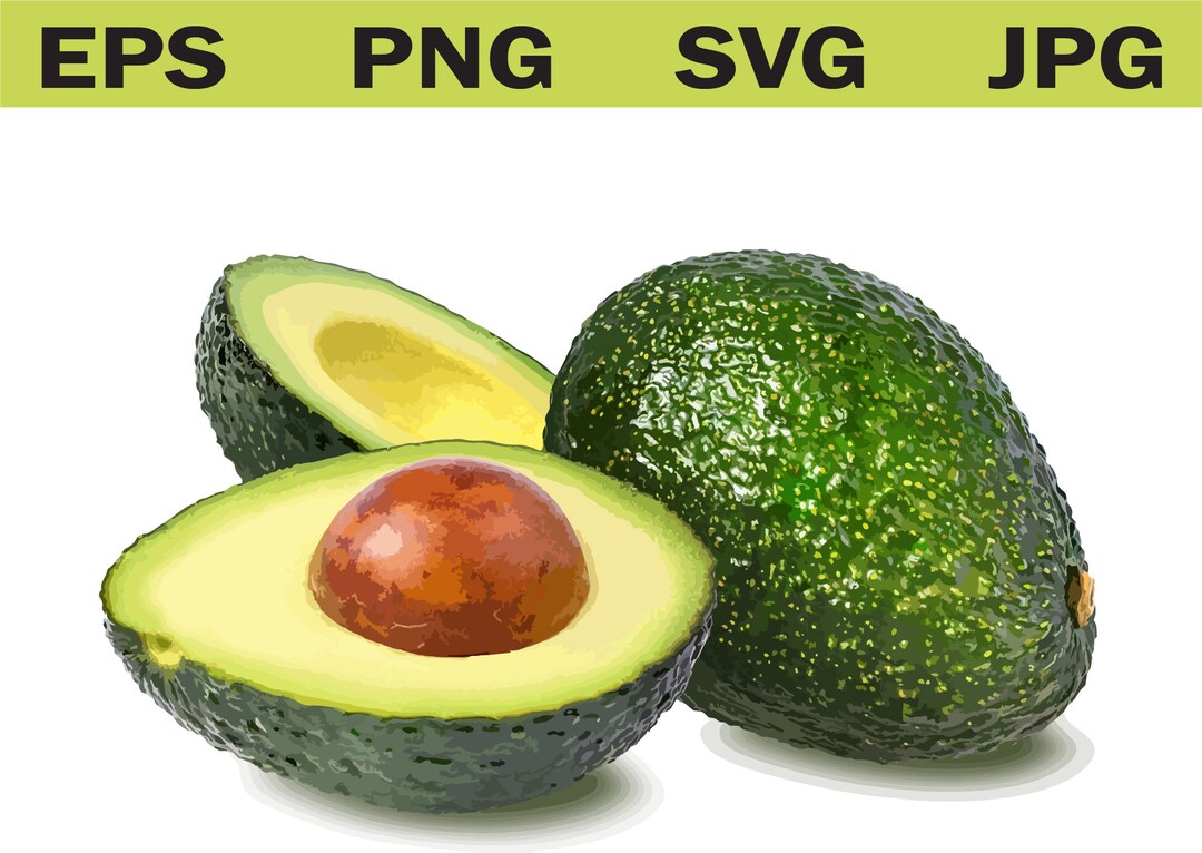 Avocado SVG Print, Avocado, Avocado Family SVG, Avocado Design, Clipart ...