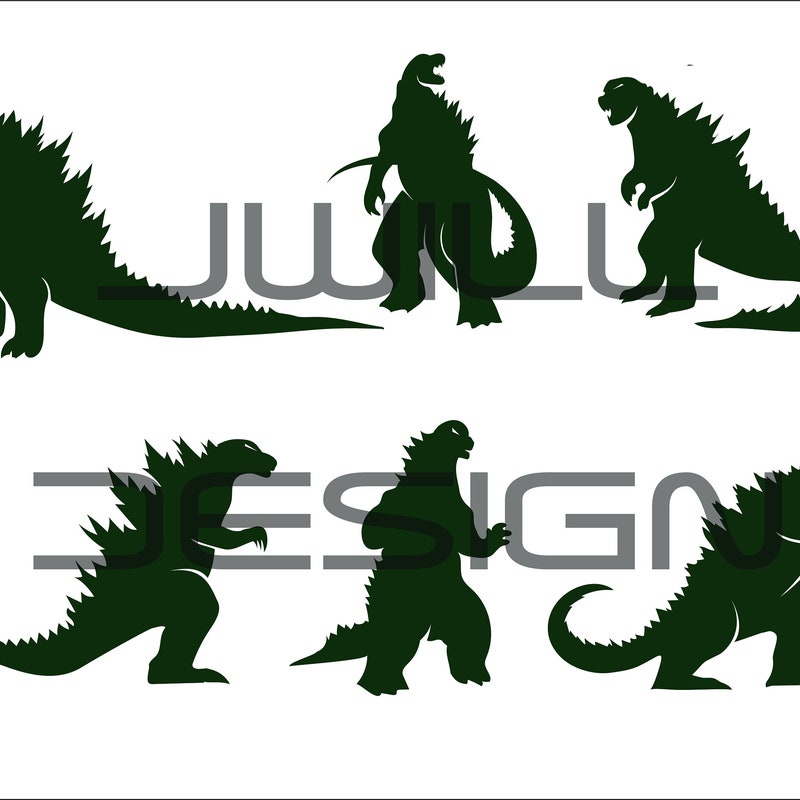 Godzilla Clip Art - Etsy