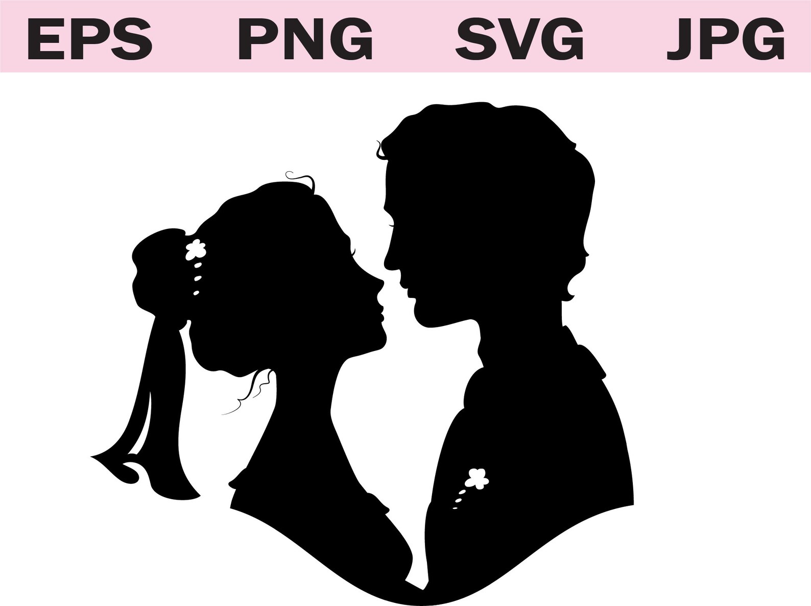 Couple Love SVG, Couple SVG, Valentine Clipart, Love Clipart, Clipart ...