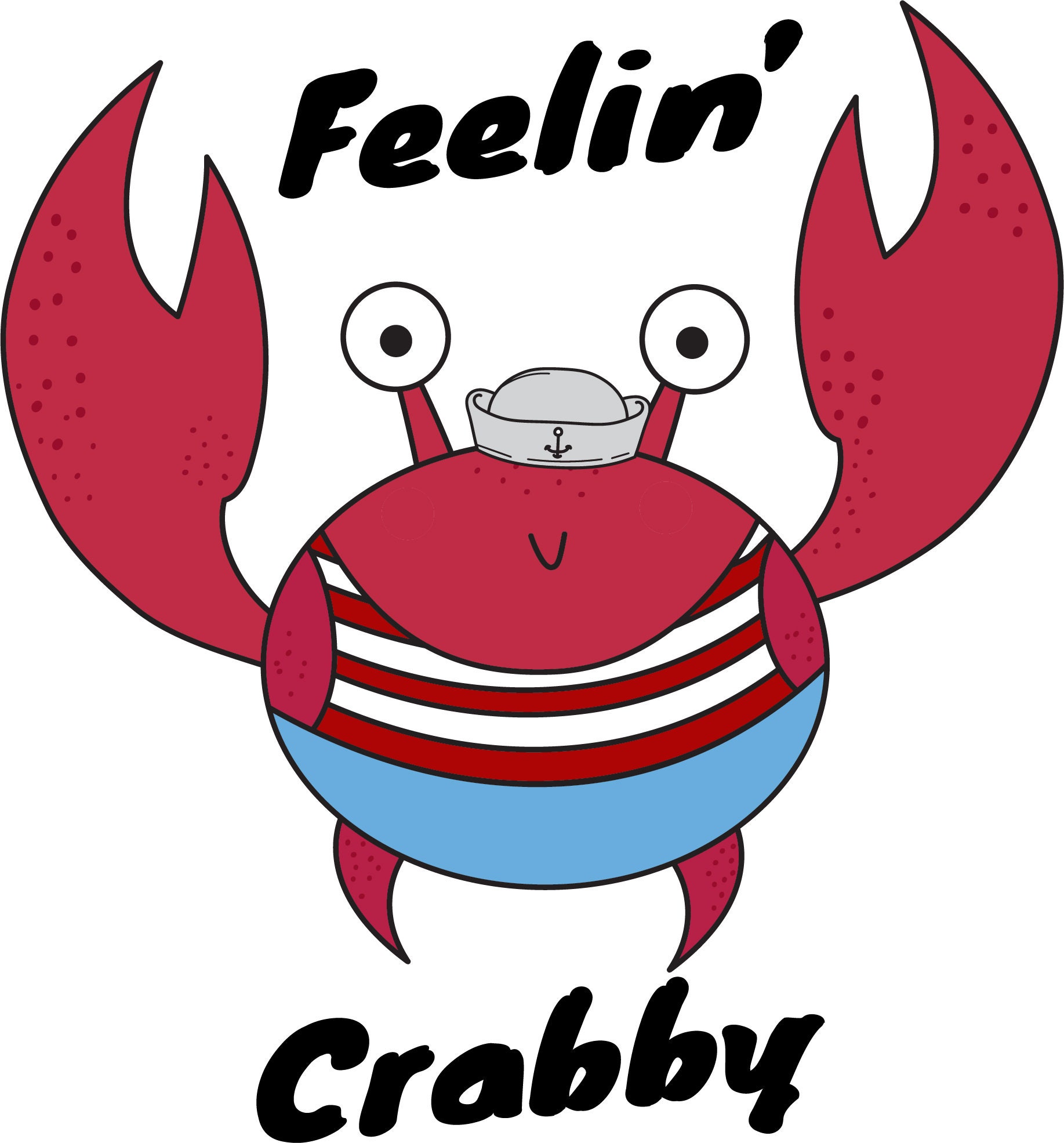 Feelin Crabby Design Feeling Crabby Clipart Crab Clipart - Etsy New Zealand