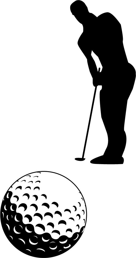 Man Putting SVG, Putter Clipart, Golf Clipart, SVG for Golf, Golfers ...