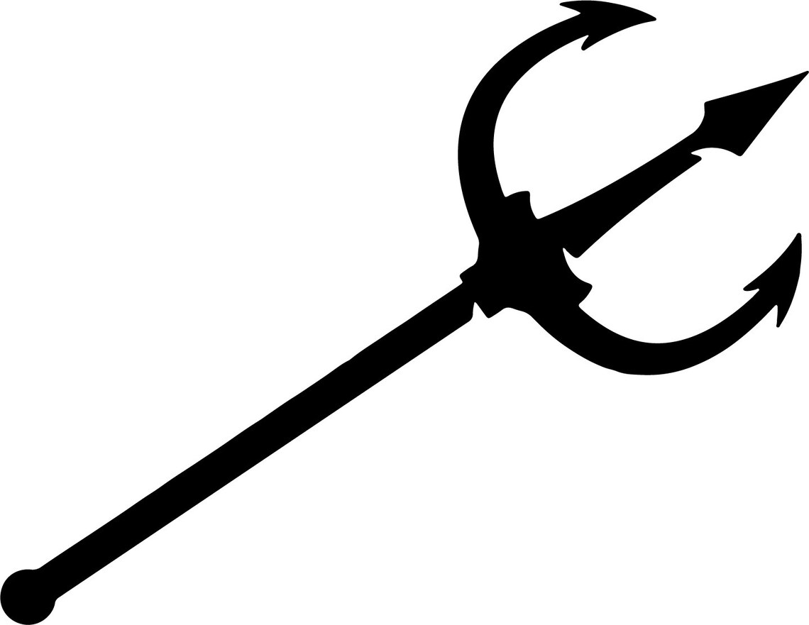 Trident Silhouette SVG, Trident Clipart, Trident of the Sea, Trident SVG, SVG for Trident ...