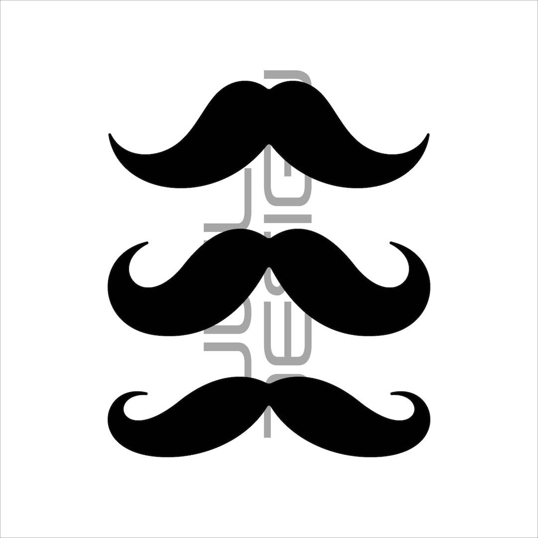 Bigote SVG Bigotes Svg Archivo de corte de bigote Imágenes - Etsy España