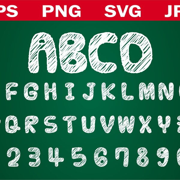 Chalk Font - Etsy