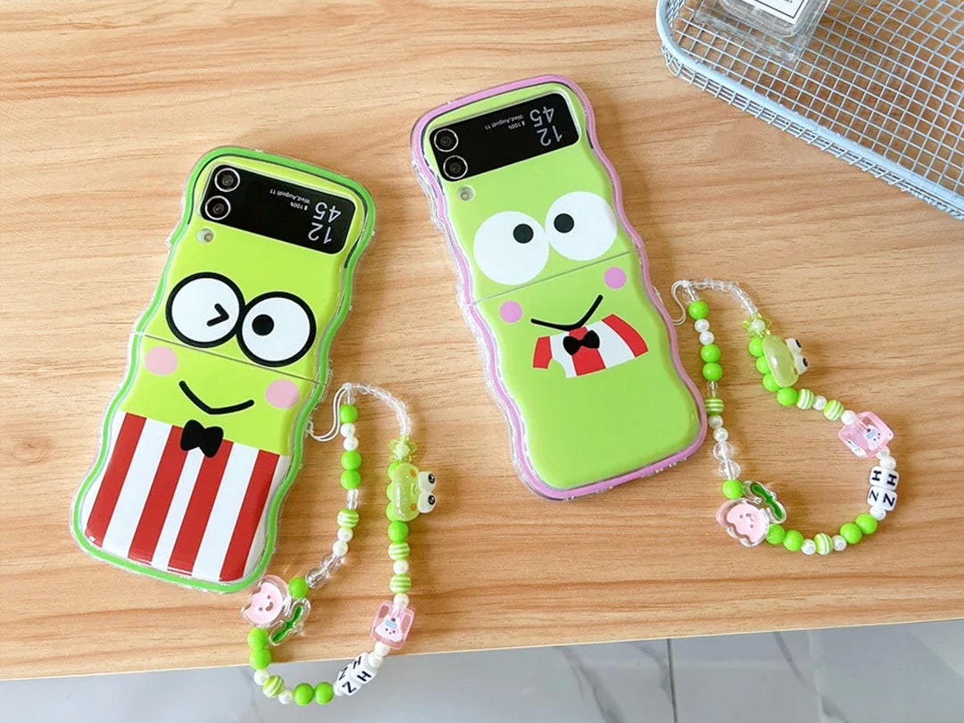Cartoon Frog Phone Case With Lanyard & Toy for Samsung Galaxy Z Flip 5 ...
