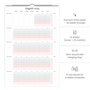 Academic Wall Calendar 2025-2026 – Large Student Planner July 2025 to ...