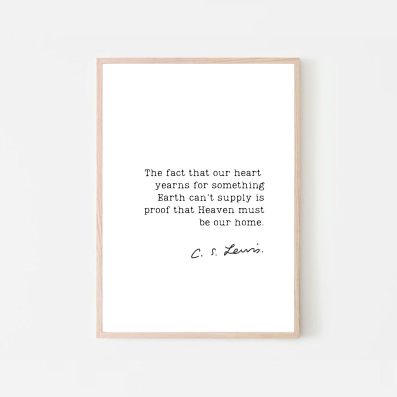 CS Lewis Quote CS Lewis Print Office Desk Art or | Etsy