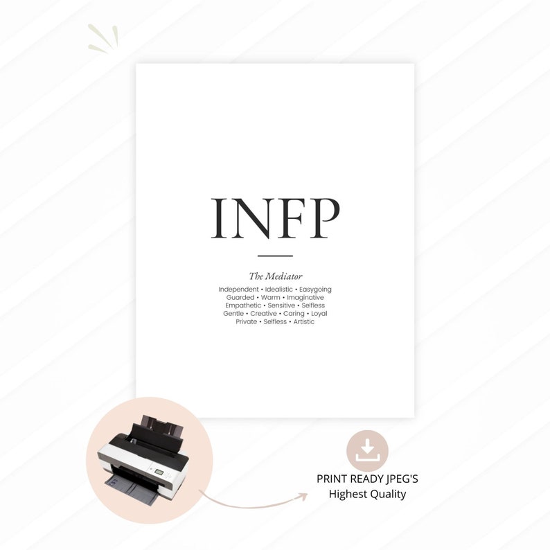 INFP, MBTI | INFP Poster - Etsy