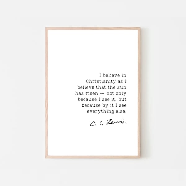 Cs Lewis Quote - Etsy