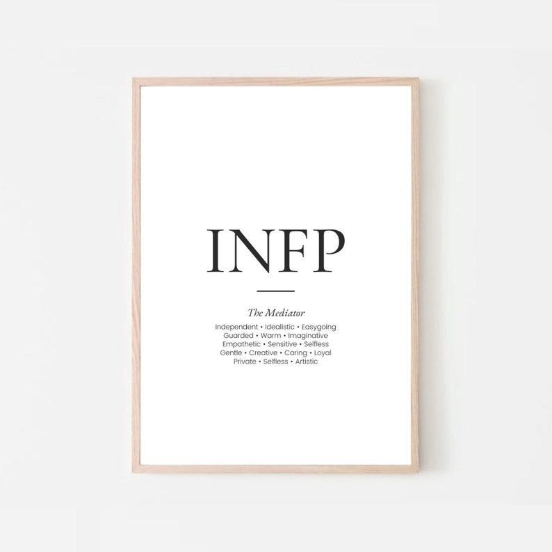 INFP, MBTI | INFP Poster - Etsy