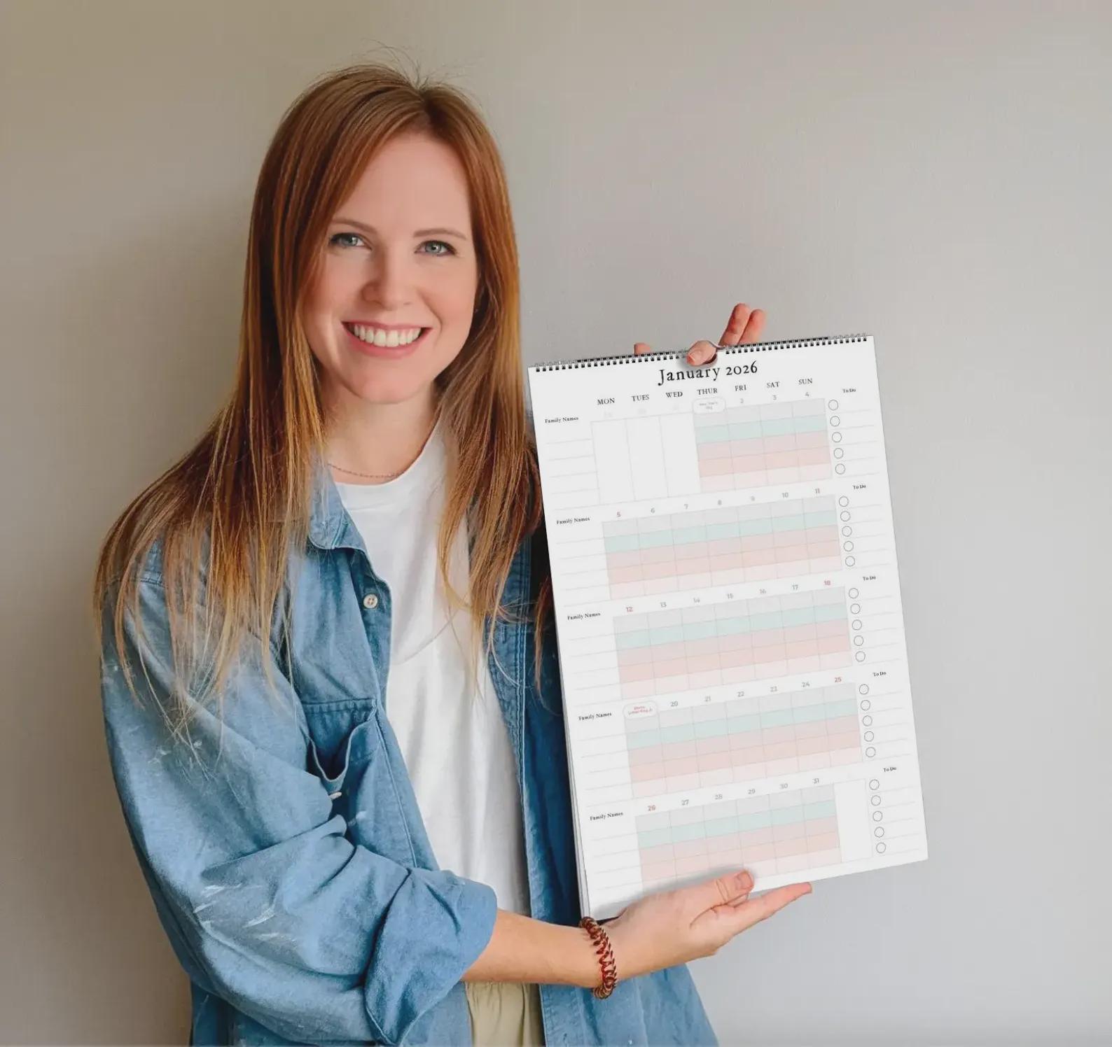 Family Wall Calendar 2026 – Large Family Schedule & Planner for Busy ...