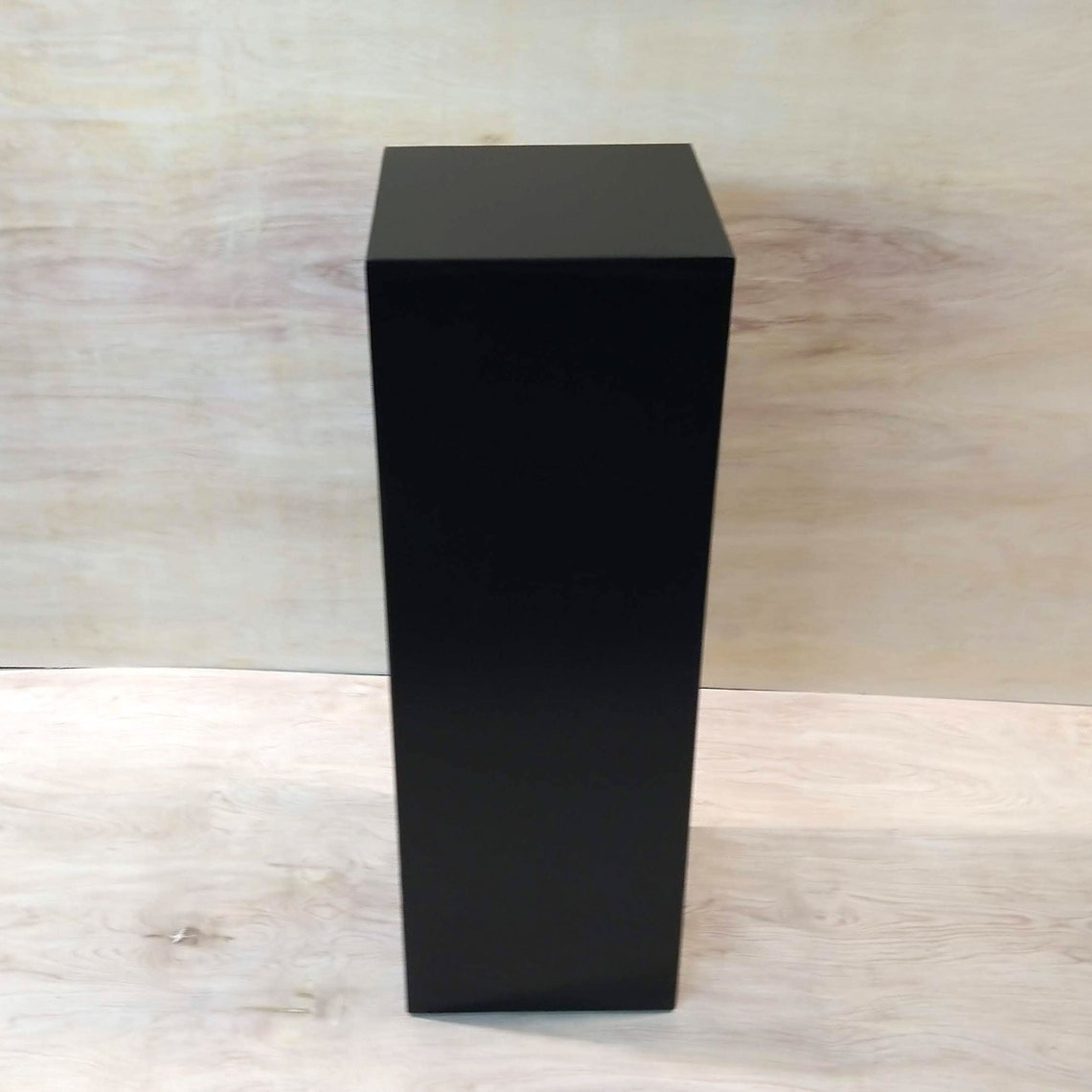 42" X 14" X 14" Black Display Pedestal Stand Riser Column Pillar Plinth ...