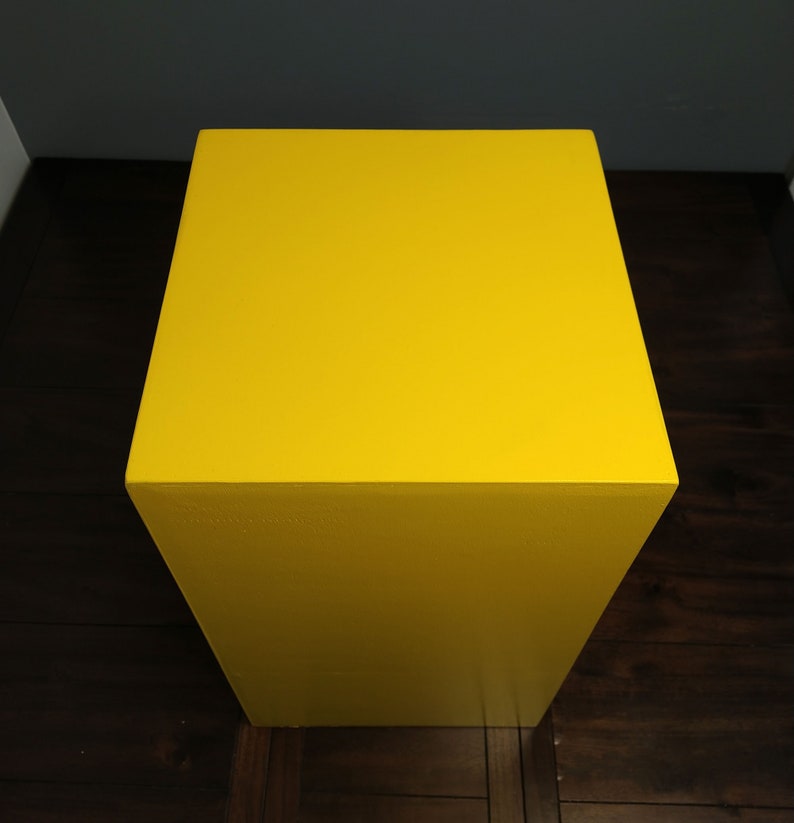 Yellow Display Pedestal Stand Riser Column Pillar - Etsy