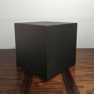 12", 14" or 16" Black Display Posing Cube Pedestal Stand Riser Column ...