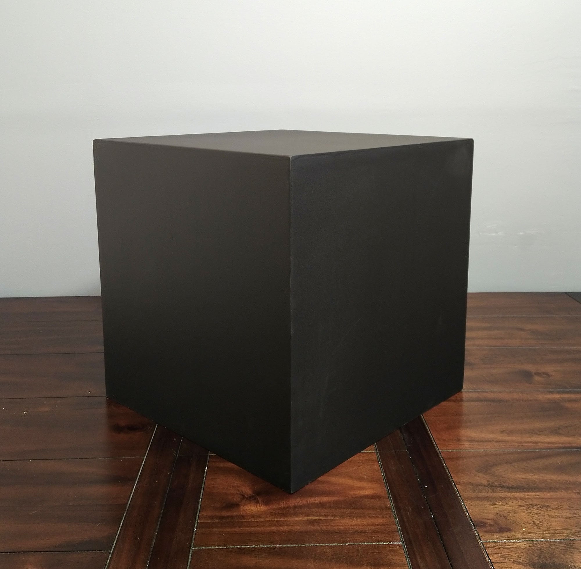 12", 14" or 16" Black Display Posing Cube Pedestal Stand Riser Column ...