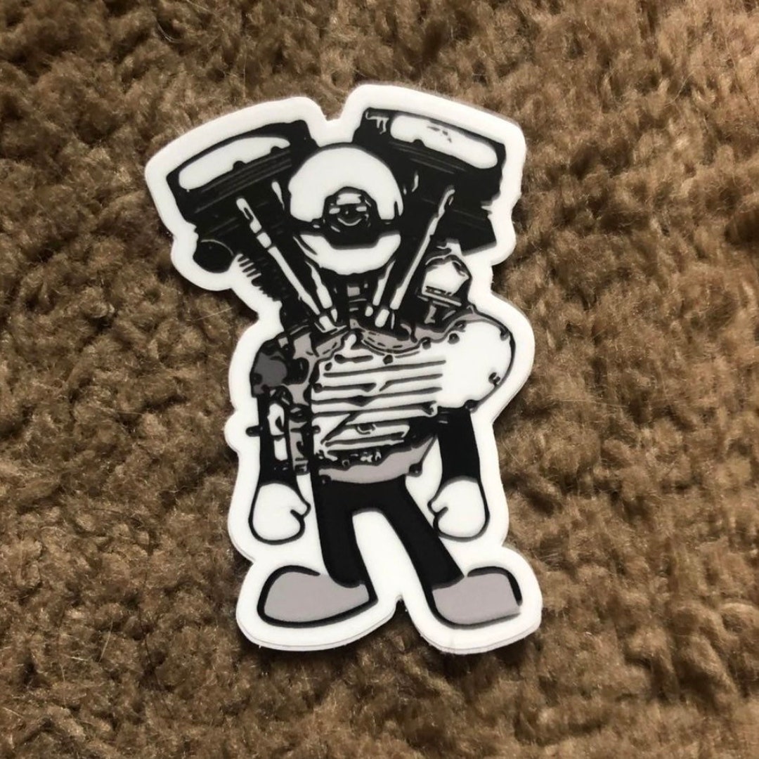 Panhead Theme Vinyl Sticker - Etsy